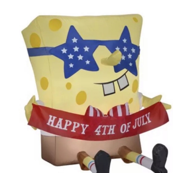 Gemmy | Holiday | 22 Gemmy Spongebob July 4th Patriotic Airblown ...